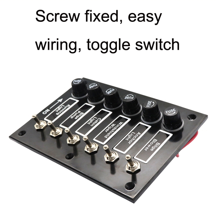 6 กลุ่ม Shake Switch AOS3045 แผงสวิตช์ Marine Retrofit แต่ละอันพร้อม ...