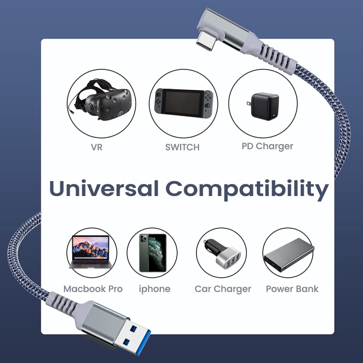 USB3.2 Gen1 VR Link Streamline สำหรับ Oculus Quest 2 รุ่น: A-C ...