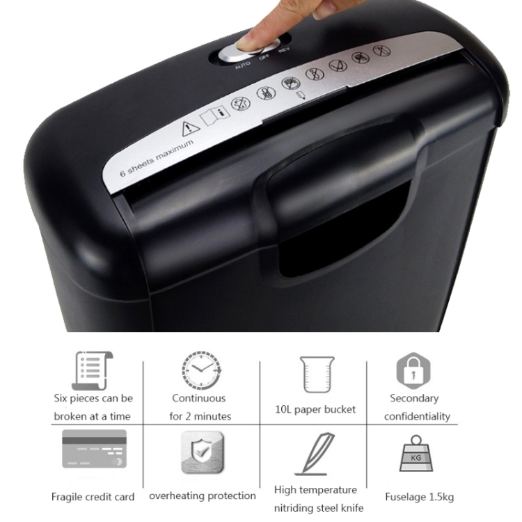 Rayson 601S A4 Shredible Credit Card Small Office Electric Shredder ...