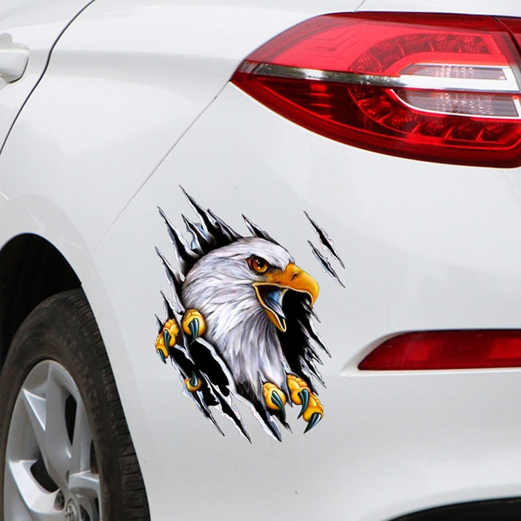 5PCS Tear Eagle 3D Car Sticker Scratch Covering Body Pull Flower Sticker 18x 24