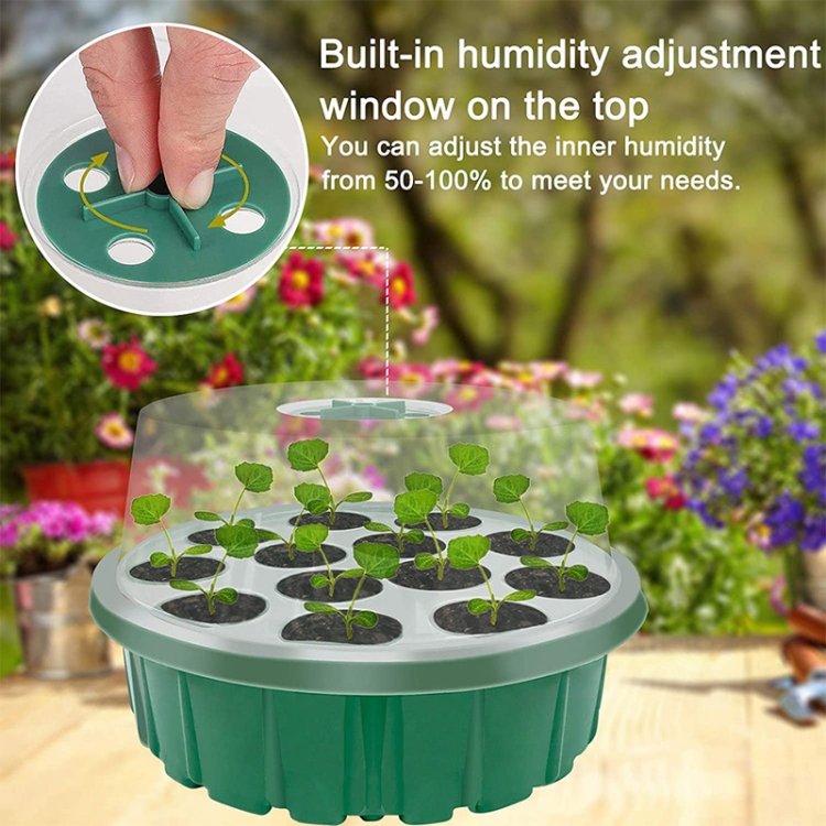 10 Sets 13 Hole Round Breeding Box Bean Sprout Flower Seedlings ...