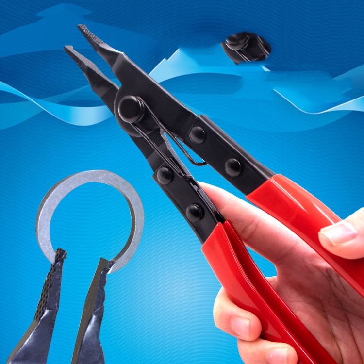 Flat snap ring pliers store