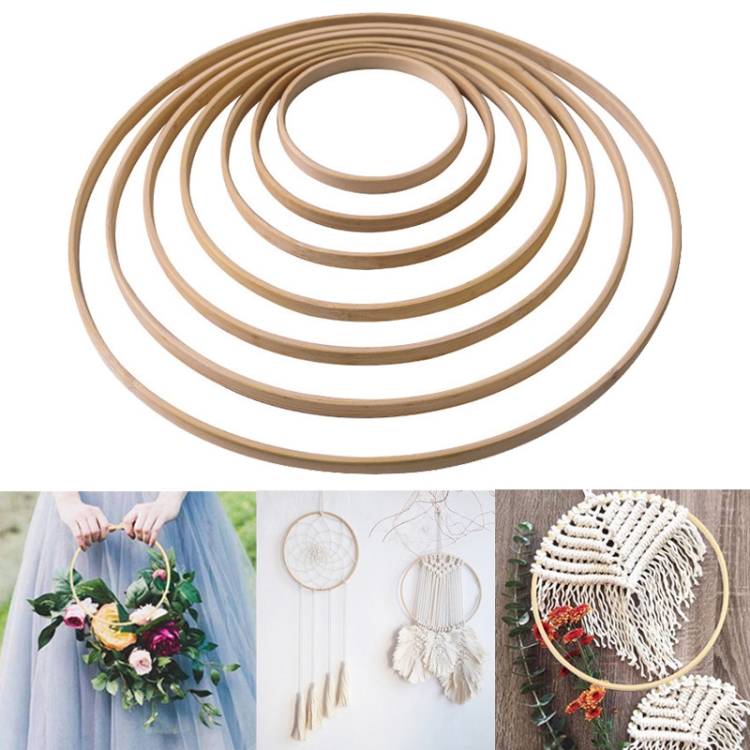 10 PCS Bamboo Circle Fan Frame Dream Catcher Making Circle Material ...