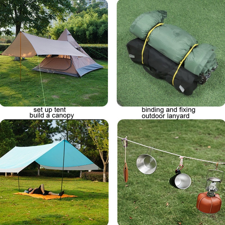 4 ชิ้น / ชุด CLS Outdoor Camp ก้านรองรับแคมป์ปิ้ง Windproof สะท้อนแสง ...