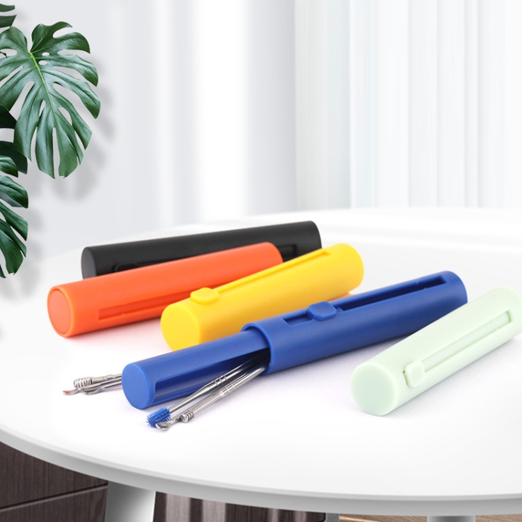 2 Packs Push-Pull Cylinder Storage Ear Scoop Set, Specification: 6 PCS ...