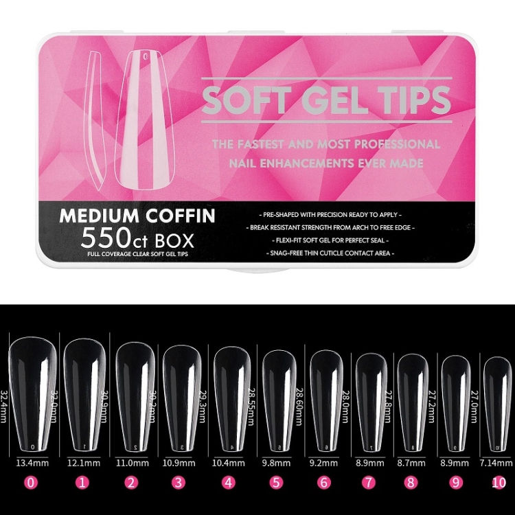 Scratch-free Ultra-thin Seamless Manicure Nail Plate, Shape: 10 Short ...