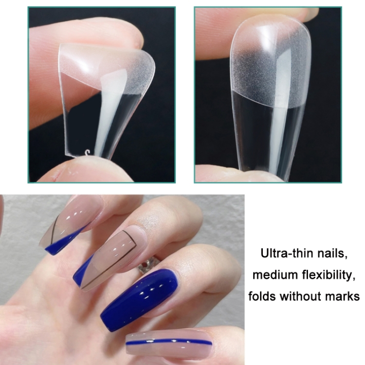 Scratch-free Ultra-thin Seamless Manicure Nail Plate, Shape: 10 Short ...