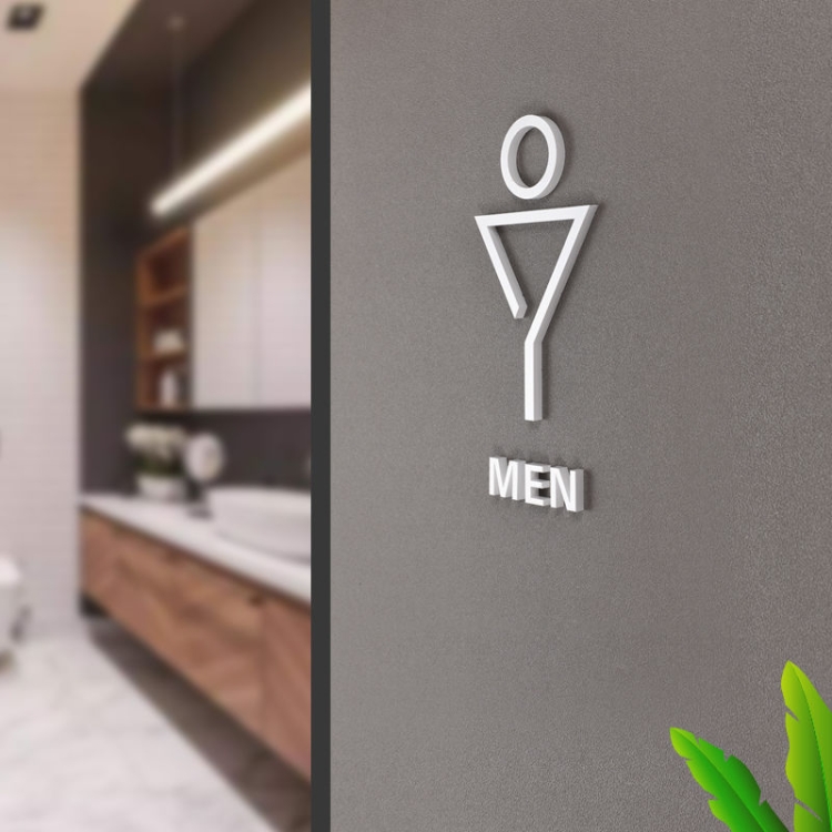 19 x 14 cm Cartello personalizzato per toilette Cartello WC Cartello WC ...