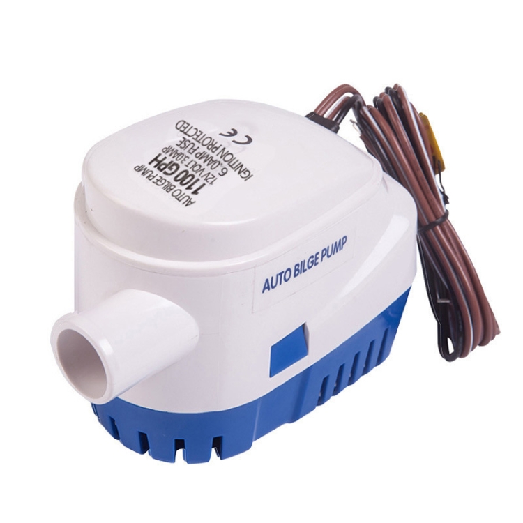 1100GPH-24V Blue Automatic Bilge Pump Submersible Water Electric Pump ...