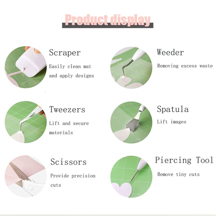 5 In 1+Recycler+Bag Vinyl Weeding Tool Set DIY Silhouette Embossed ...