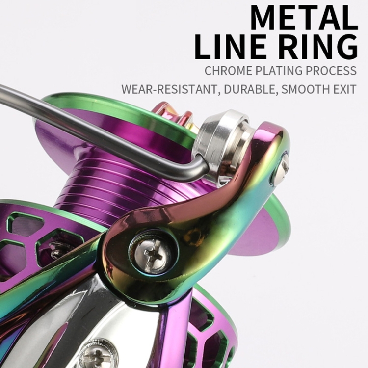 Colorful Metal Fish Line Wheel Long Throw Sea Rod Spinning Wheel ...