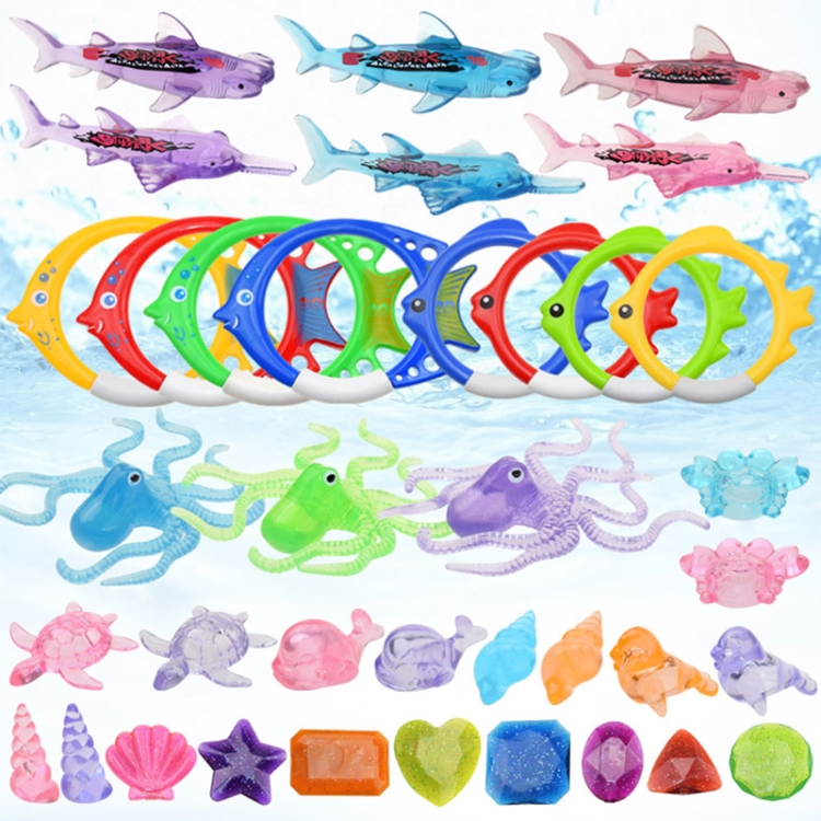 4PCS Torpedo Diving Swimming Pool Toys Children Summer Water Toys