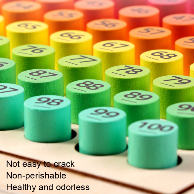 1-100 Teaching Aid Number Early Education Kindergarten Puzzle Toys ...