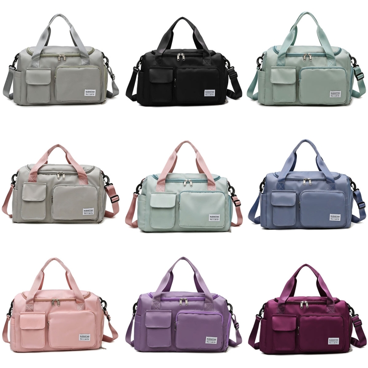 B-X336 กระเป๋าเดินทางกันน้ำความจุขนาดใหญ่กระเป๋าเดินทางขนาด: L (สีม่วงแดง)