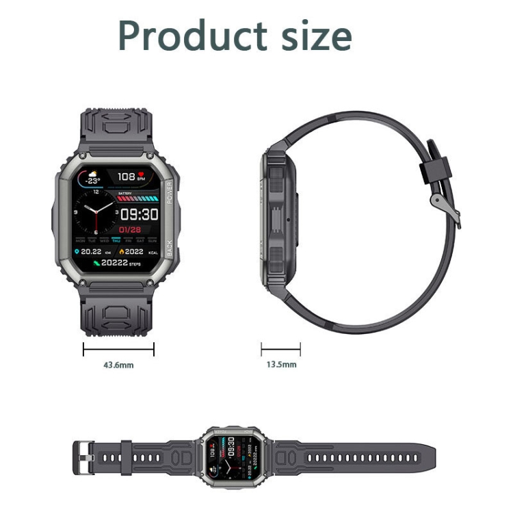 KR06 Reloj de llamadas inteligente con control de la presión arterial y ...