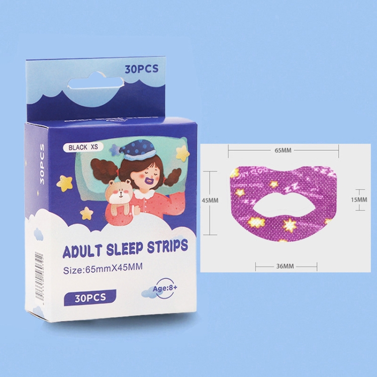 BLACK XS Breathing Correction Sticker Physical Anti-snoring Sticker ...