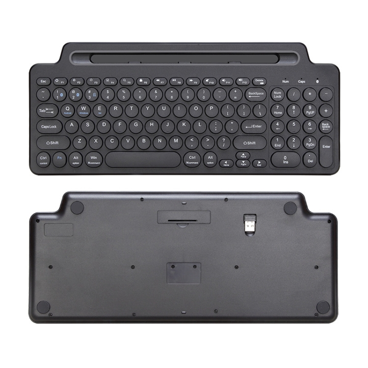 2.4G Bluetooth Wireless Keyboard With Card Slot Bracket With Touchpad