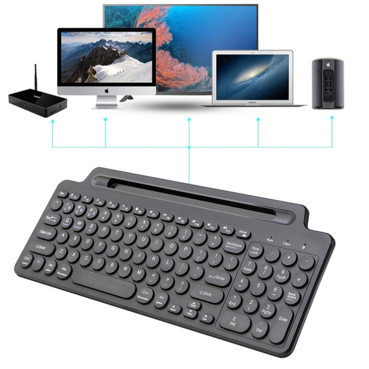 2.4G Bluetooth Wireless Keyboard With Card Slot Bracket With Touchpad