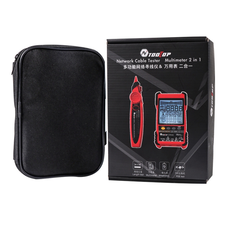 ET616 Rechargeable Adjustable Network Cable Tester Wire Tracker POE ...