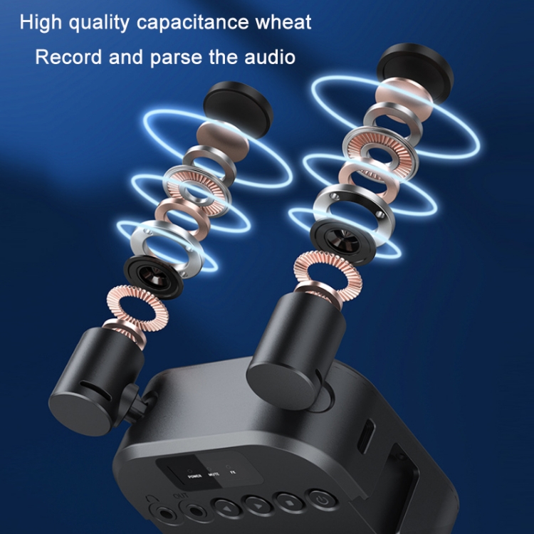 MAMEN Broadcast Multi-Angle Stereo Microphone Lights, Model: V03（RGB）