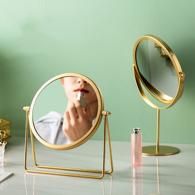 Desktop Makeup Mirror Simple Portable Mirror Rotating Dressing Mirror ...