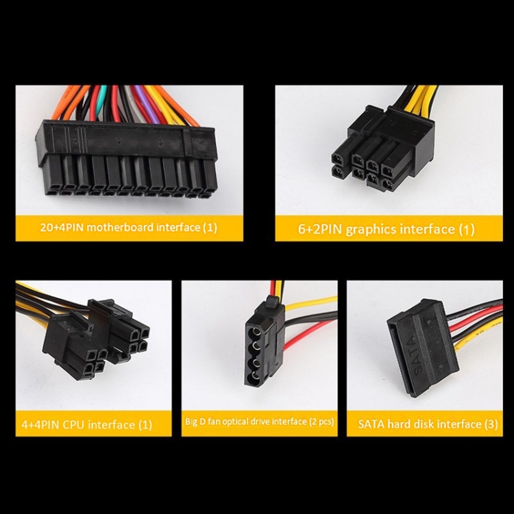 JBON 500WS ATX 12V Computer Power Supply With 12cm Fan