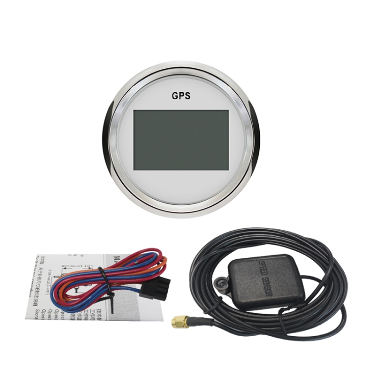 PLG2 DN52mm 12 / 24V รถและเรือทั่วไป GPS เครื่องวัดระยะทาง Speedometer (BG)