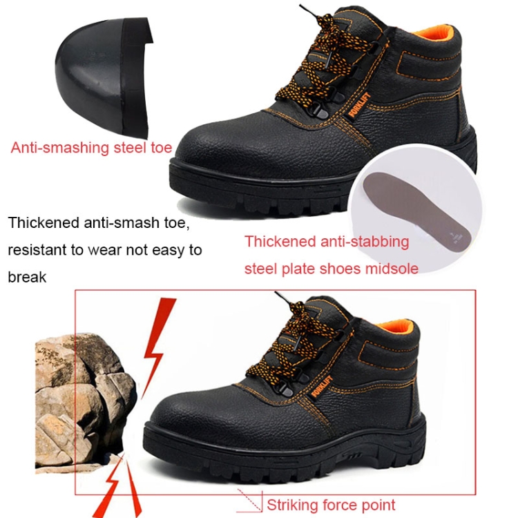 215 Microfiber Leather Anti-puncture Wear-resistant Work Shoes Smash ...
