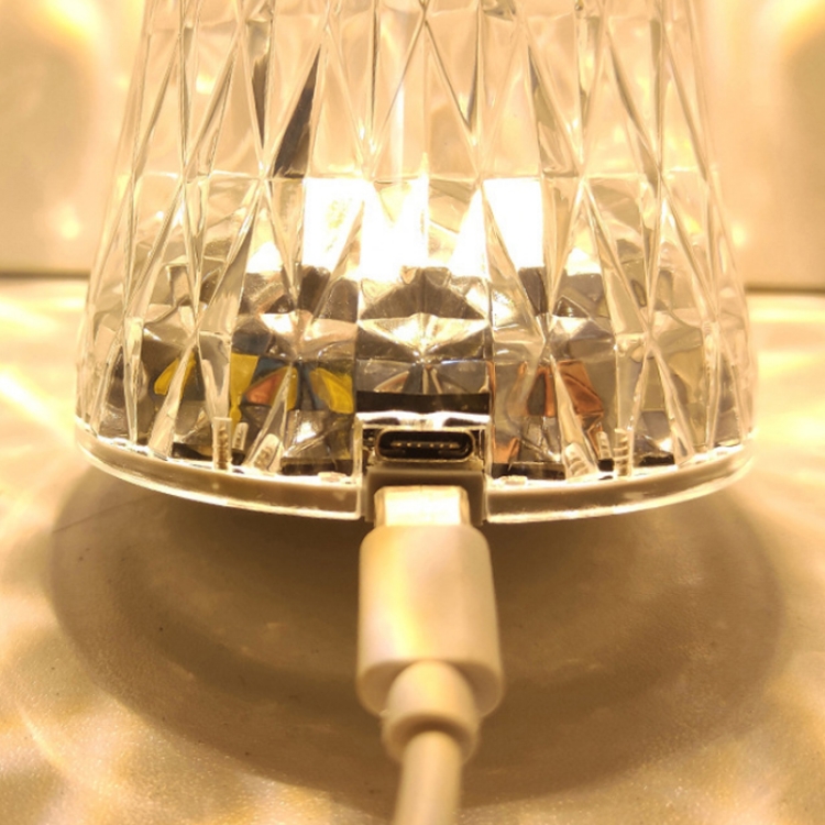 Crystal Small Barbarian Table Lamp Bedroom Bedside LED Ambient Light ...