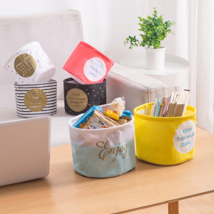 Panier de rangement en tissu pour organisateur de bureau, style ...