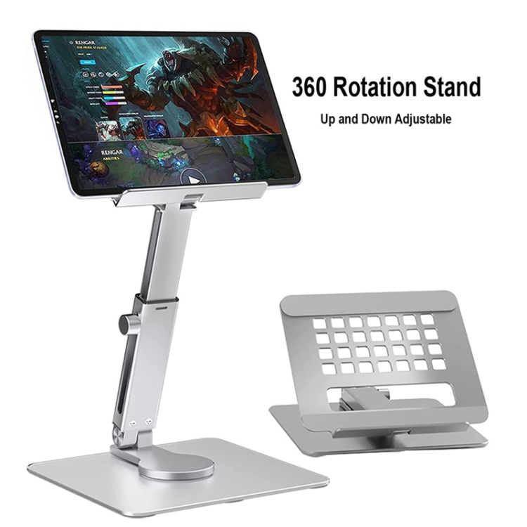 JUNDNE H06 Desktop Folding Phone Stand Portable Telescopic Rotary ...