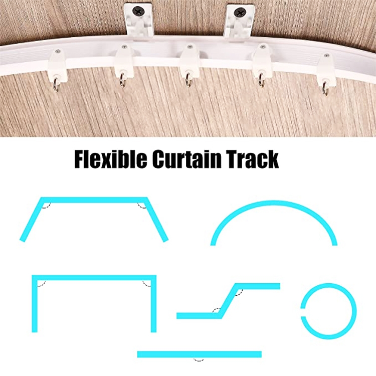 Model Steel Track Set Flexible Silent Slide Track Track with Hooks ...