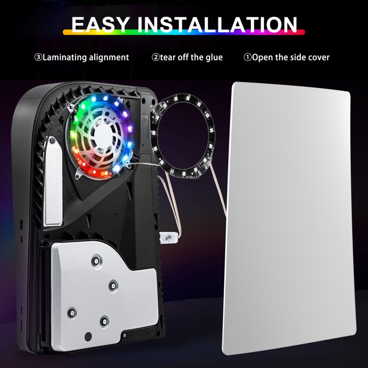 For PS5 RGB Lights Strips 8 Colors Multiple Decoration Led Lights with ...