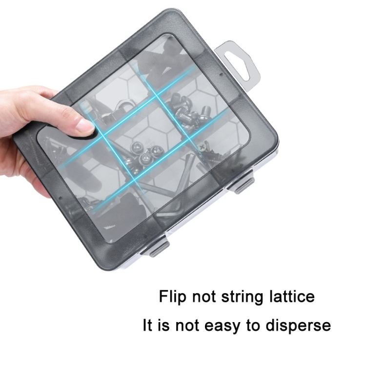 Multi-Compartment Sorted Electronic Parts Organiser, Specifications: 9 Grid