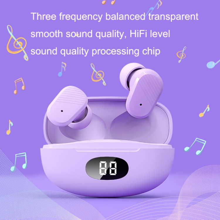 T2 LED Digital Display Magnetic Suction Mini Noise Reduction Wireless ...
