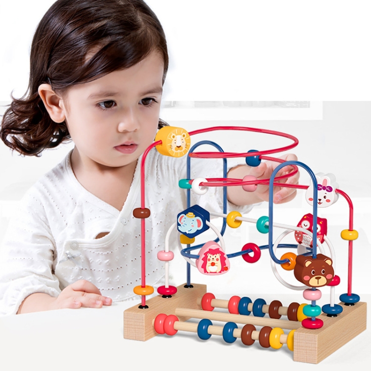 Children Beads Around Multifunctional Puzzle Block Toys, Style: Traffic