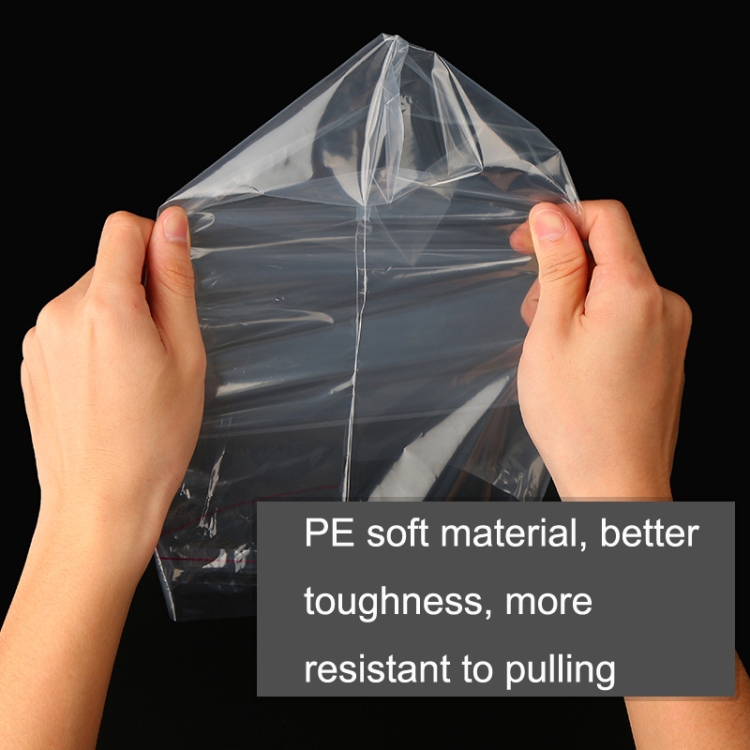 100 PCS / Set PE Clothing Packaging Bag Transparent Self-Stick Bag ...