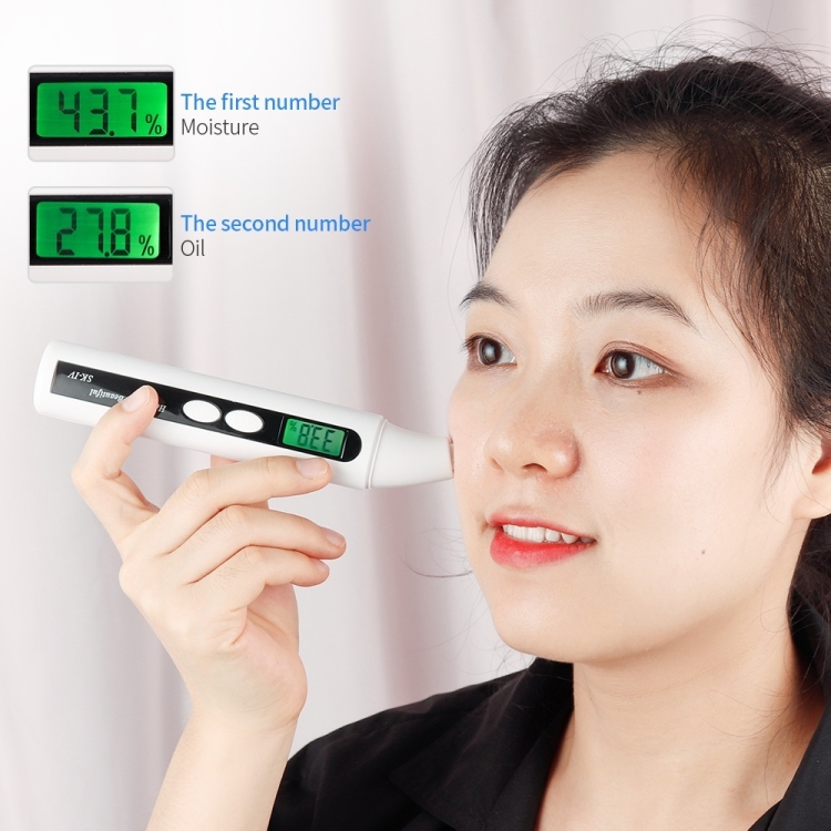 HS-018 LCD Display Skin Analyzer Skin Moisture Tester Skin Oil Test ...