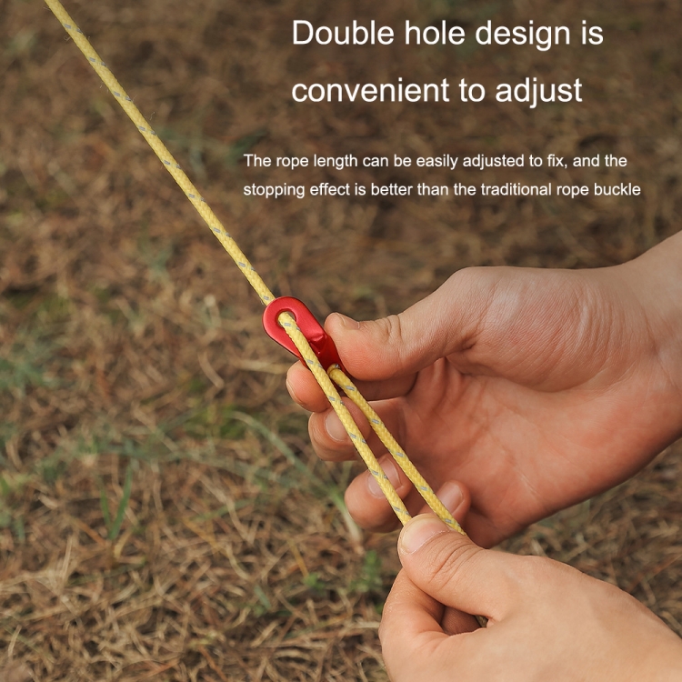 50pcs Outdoor Camping Aluminum Alloy Binocular Wind Rope Buckle Canopy ...