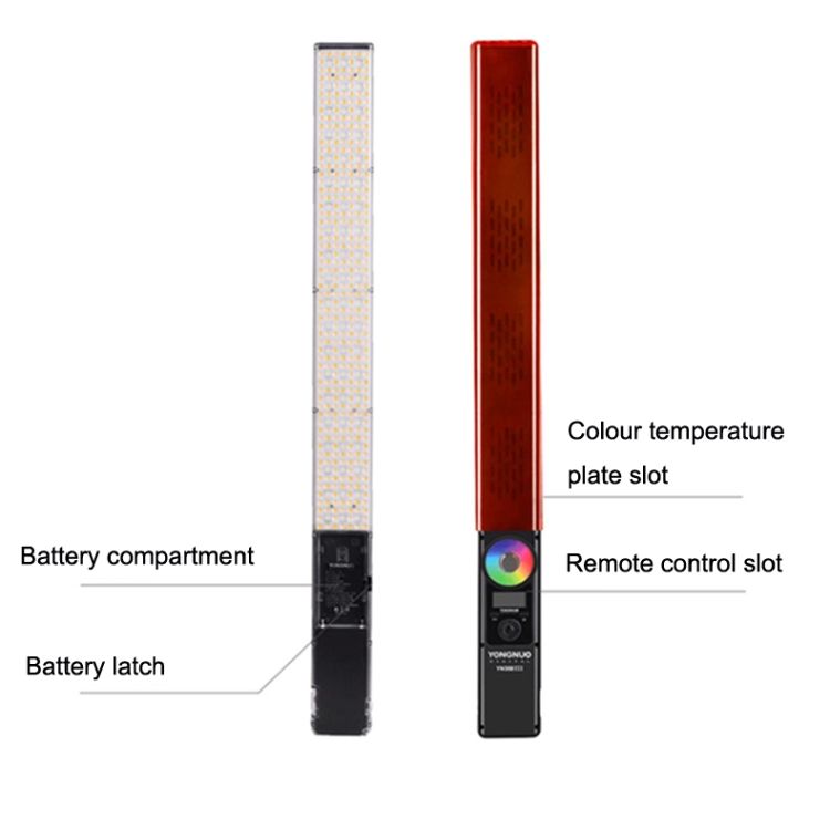 YONGNUO YN360III ไฟแท่ง RGB สีสันสดใสถือไฟ LED ถ่ายภาพ Fili, Spec ...