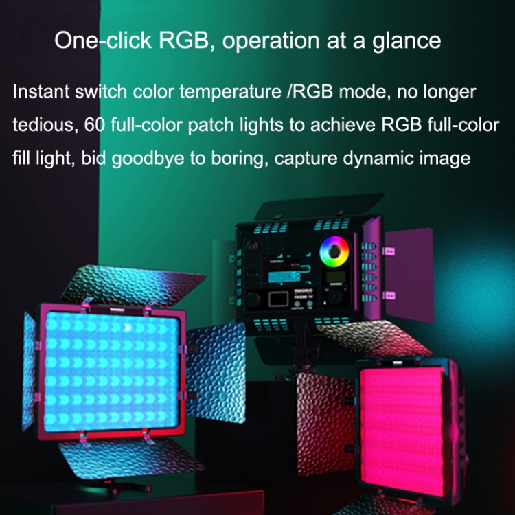 YONGNUO YN300IV Four Generations RGB Full Color Photography Lamp Double ...