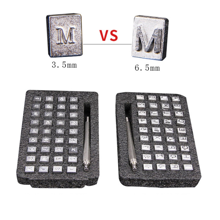 36 In 1 Leather English Print Punch Digital Seal Craft Leather Carving ...