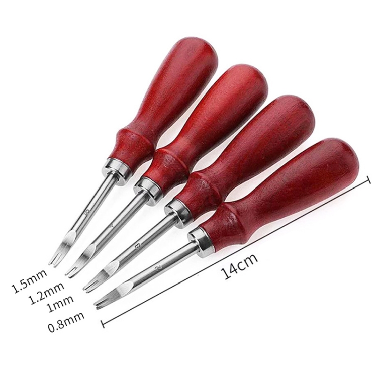ER015 2pcs DIY Craft Leather Carving Leather Round Corner Tool Wood ...