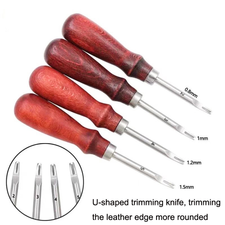 ER015 2pcs DIY Craft Leather Carving Leather Round Corner Tool Wood ...
