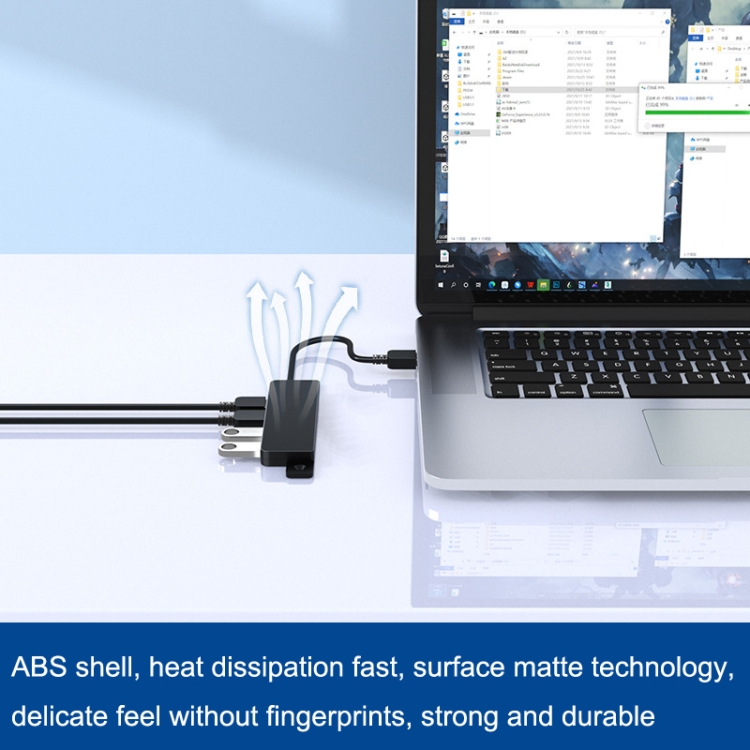HS080-R USB2.0 25cm 4 Ports Collection High Speed HUB Extensors
