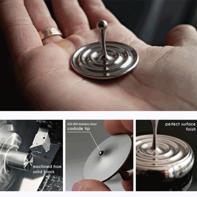 Mezmotop Water Drops Hand Twisting Gyroscopy Metal Desktop Magic Flight ...