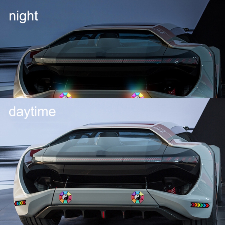 2sets Car Door Anti-Collision Scrape And Rearview Mirror Colorful ...