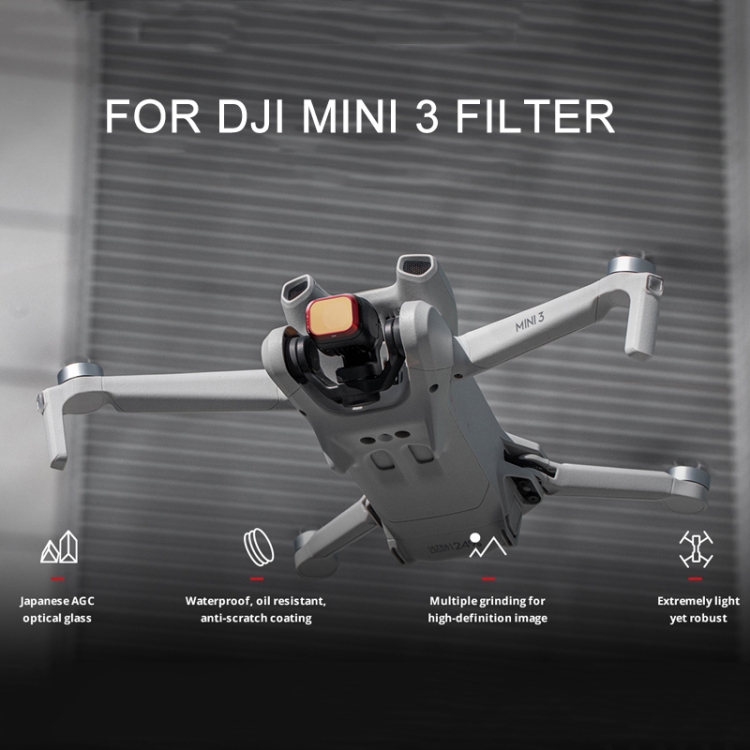 สำหรับ DJI Mini 3 PGYTECH Filter อลูมิเนียมอัลลอยด์ Drone Filter, Spec ...