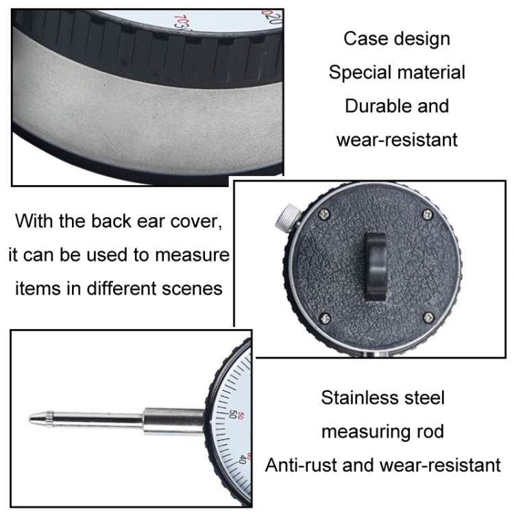0.01mm High-precision Large Dial Pointer Dial Indicator, Specification ...