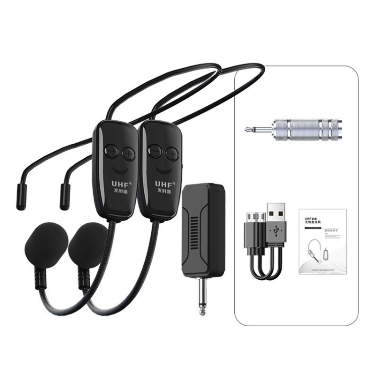 One For Two Outdoor Wireless Microphone Audio Headset Amplifier ...